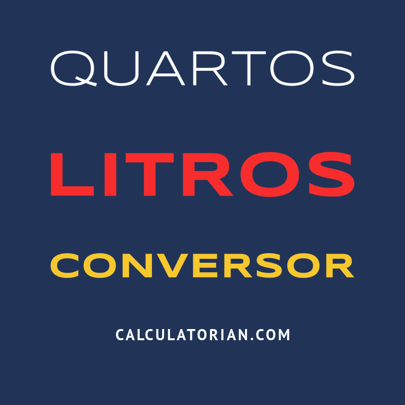 Converter De Quartos Para Litros Converter De Quartos Para Litros